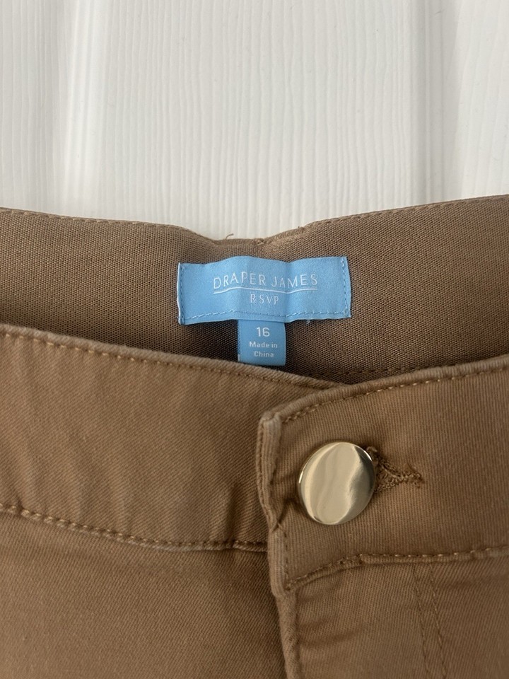 Draper James RSVP Khaki Stretch Skinny Leg Pants - Women’s Size 16 | eBay