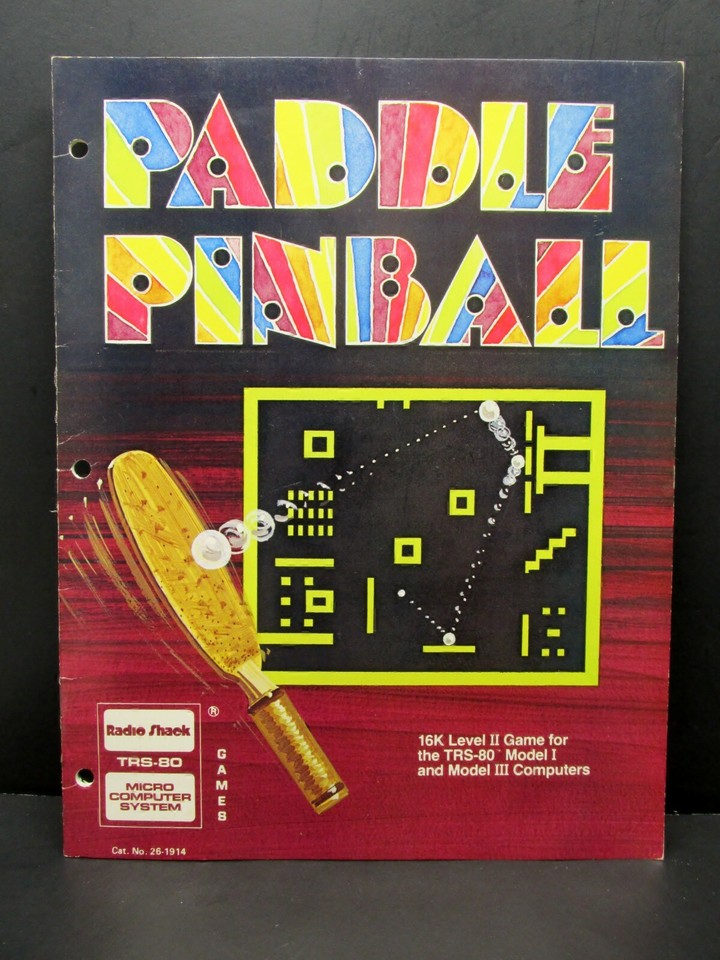 TRS-80, Lot of 3 Manual's: Casino, Flying Saucer & Paddle Pinball ...