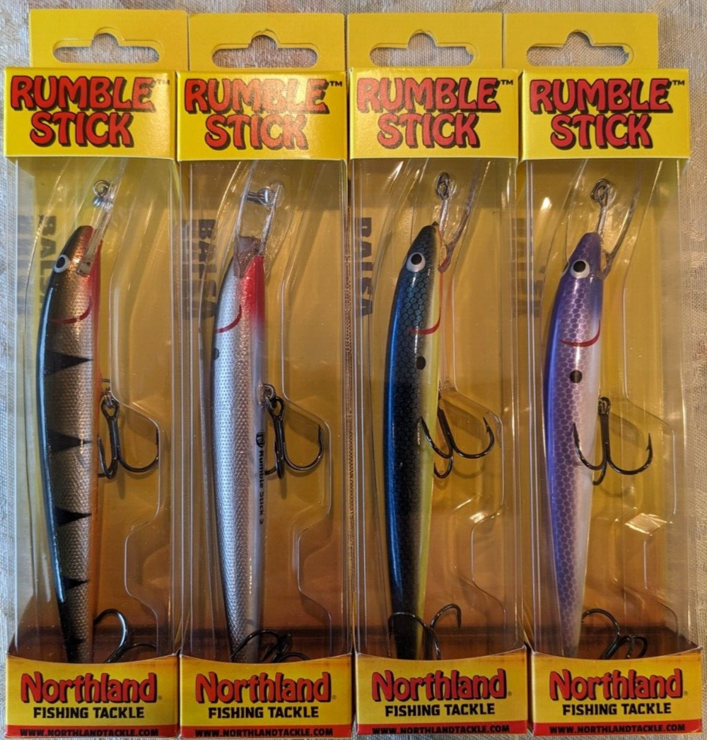 4 - Northland Tackle RUMBLE STICK - 5-1/2" - 5/8 Oz. - Four Popular ...