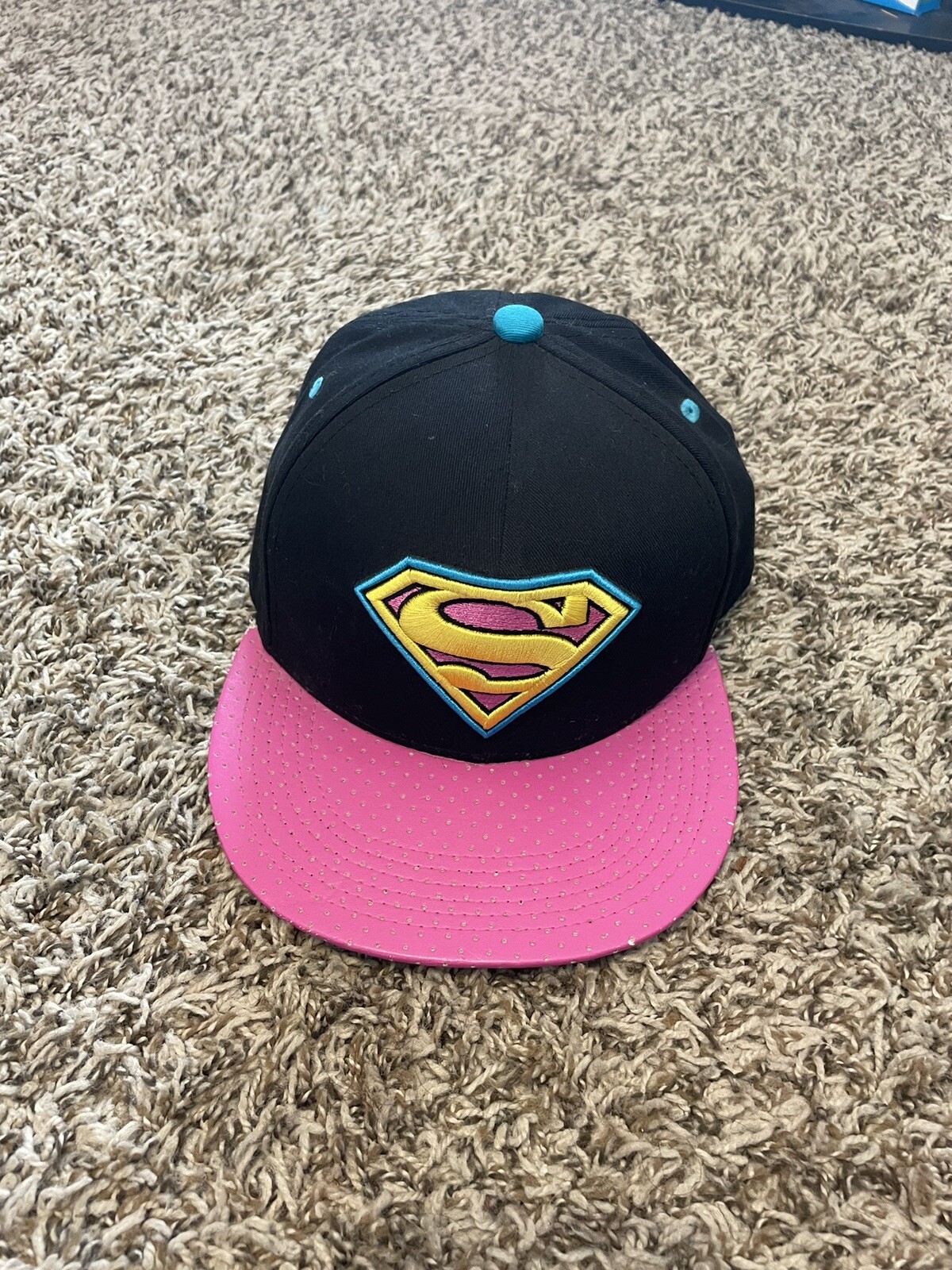 Superman Supergirl Dc Comics S14 Pink Coated Visor Ca… - Gem