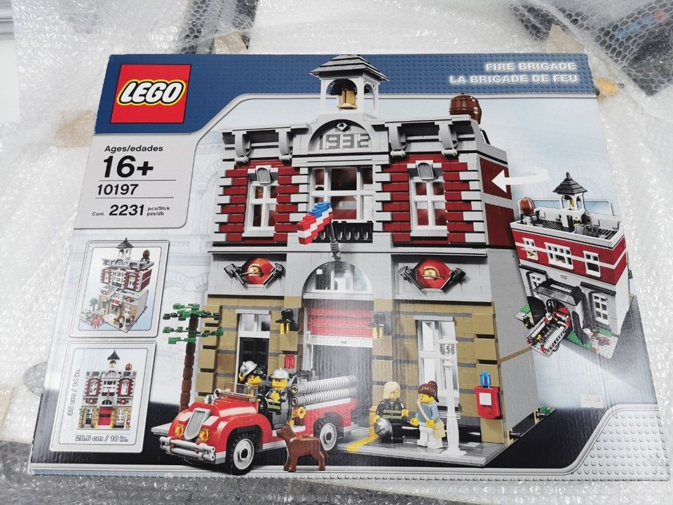 LEGO 10197 Creator Expert Modular Buildings Fire Brigade 2009 Retired ...