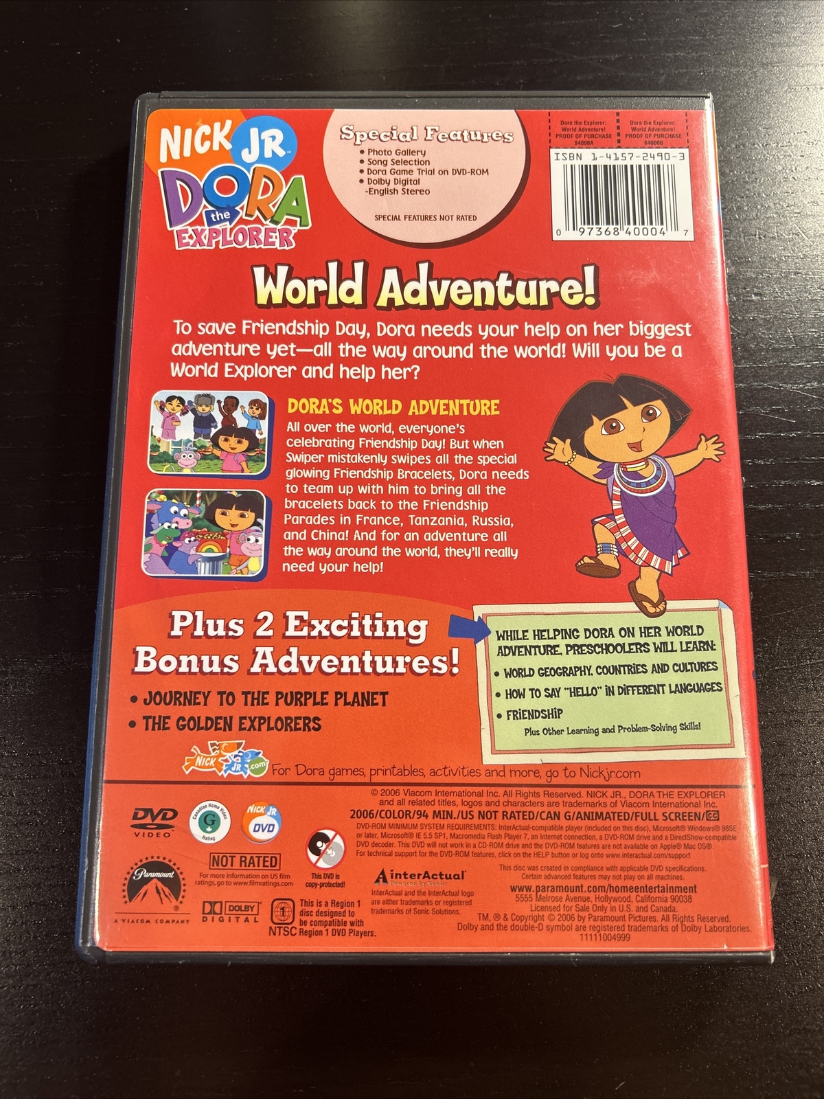 Nickelodeon Jr.: Dora the Explorer - World Adventure (DVD, 2006 ...