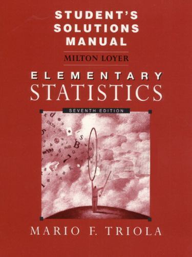 Elementary Statistics by Mario F. Triola (1997, Trade Paperback) for ...