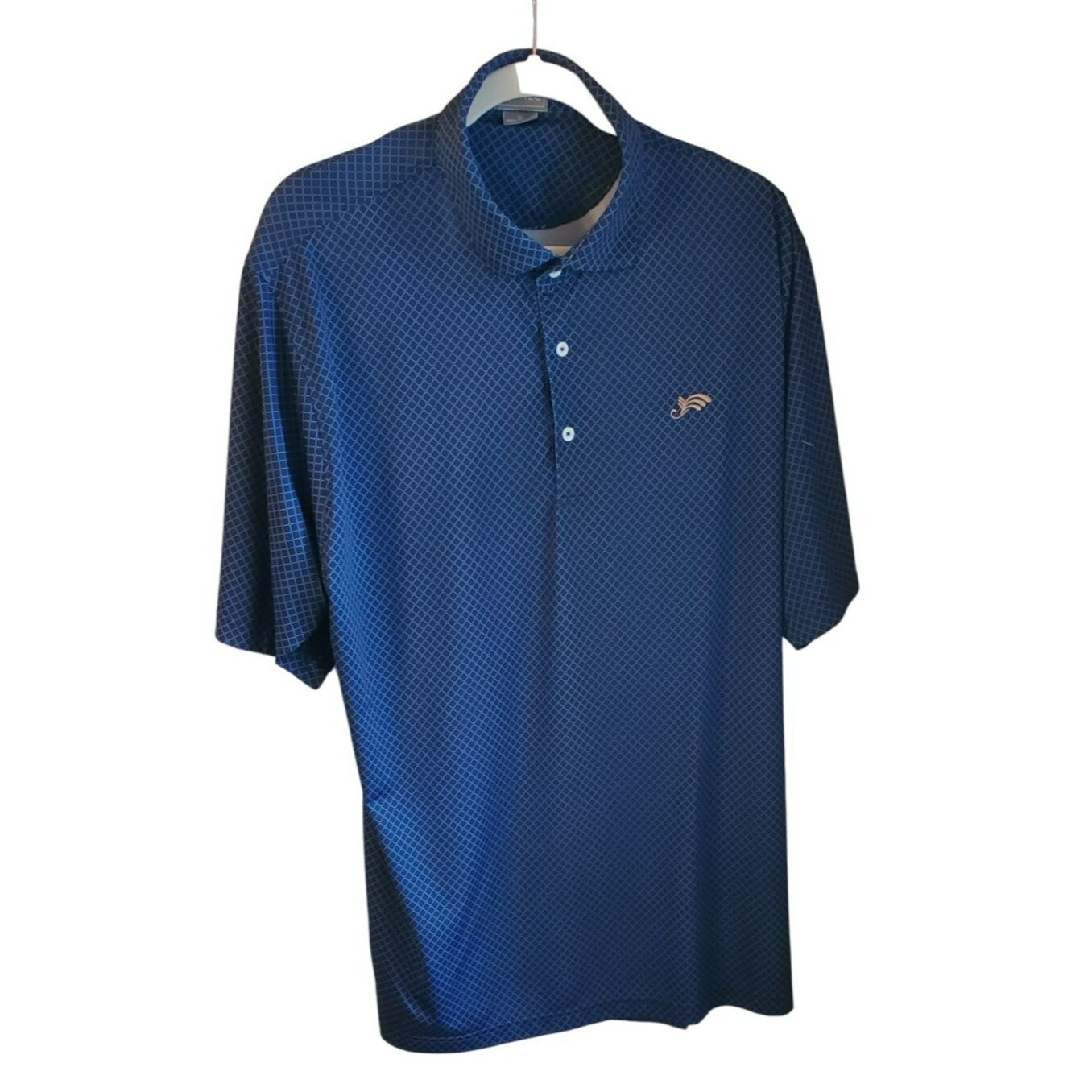 Fennec Highly Evolved Men's Diamond Pattern Polo Golf… - Gem