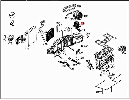 Genuine MERCEDES Slc Slk R172 W172 Cabrio Convertible Radial blower ...
