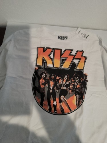 Mad Engine Kiss White Long-Sleeve Shirt Rock Concert | eBay