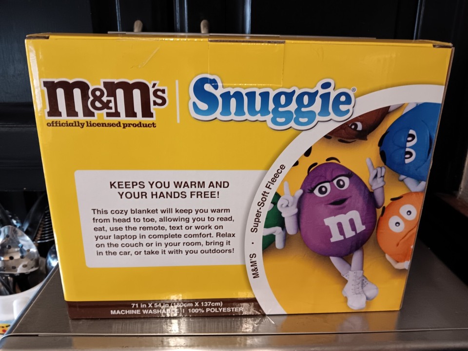 NEW M&M's Snuggie “The Blanket that has Sleeves" M&M's, Mars Candy ...