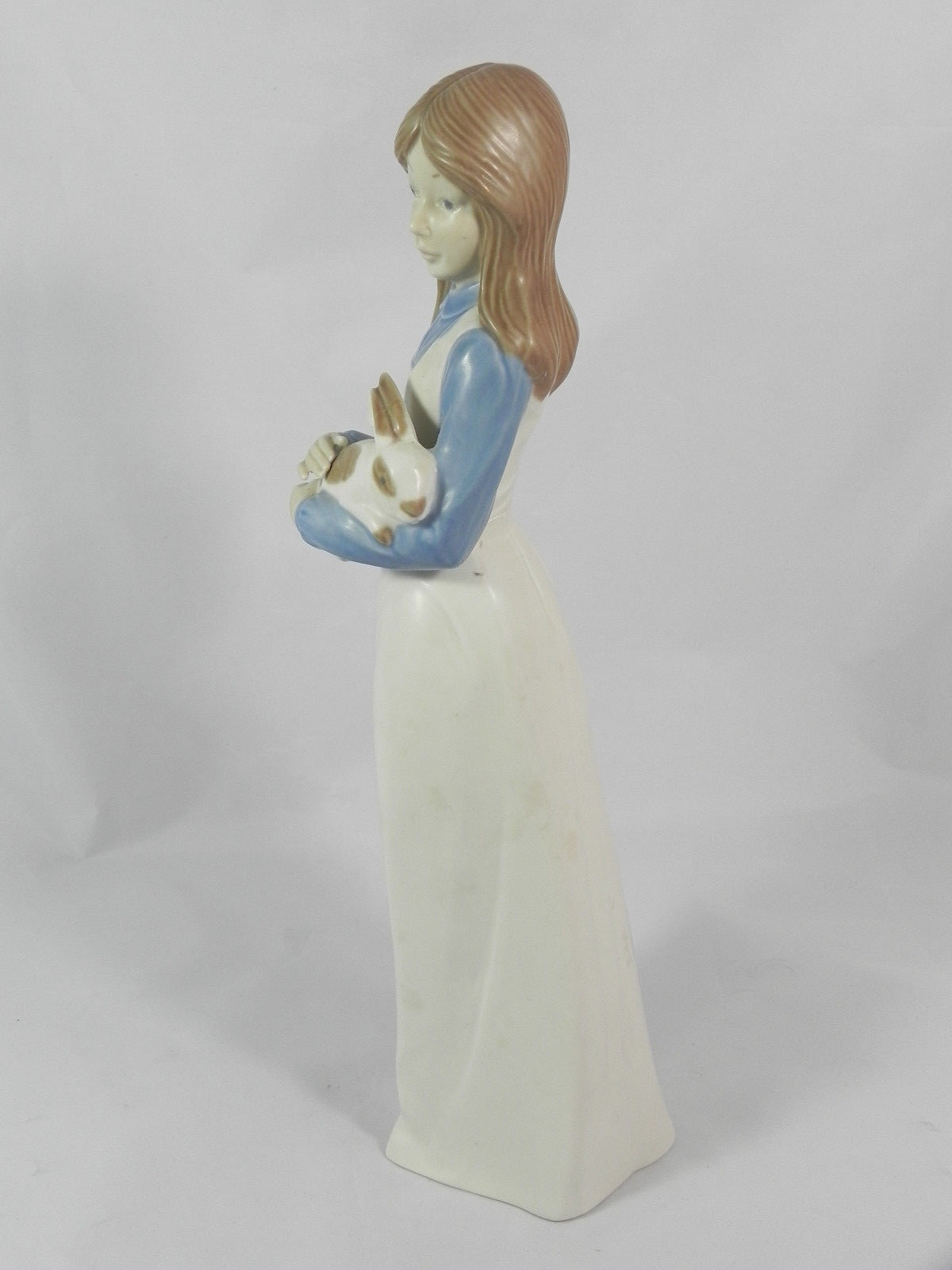 Hand crafted Spanish Porcelain-Gabriel-Girl with Rabbit-11 1/4" tall | eBay
