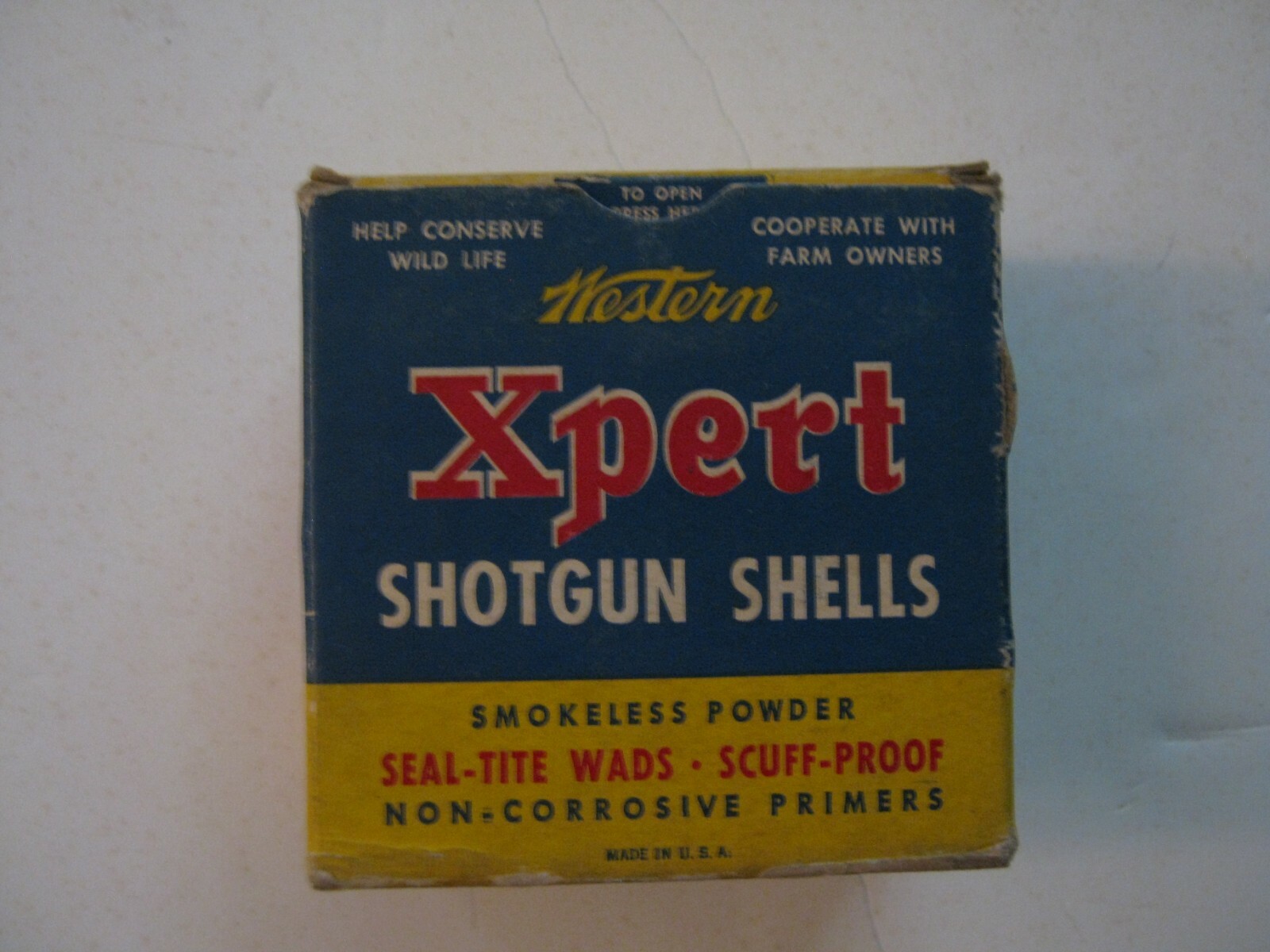 VINTAGE EMPTY WESTERN XPERT 2 9/16" 1 oz. No. 5 16 GAUGE SHOTGUN SHELL ...