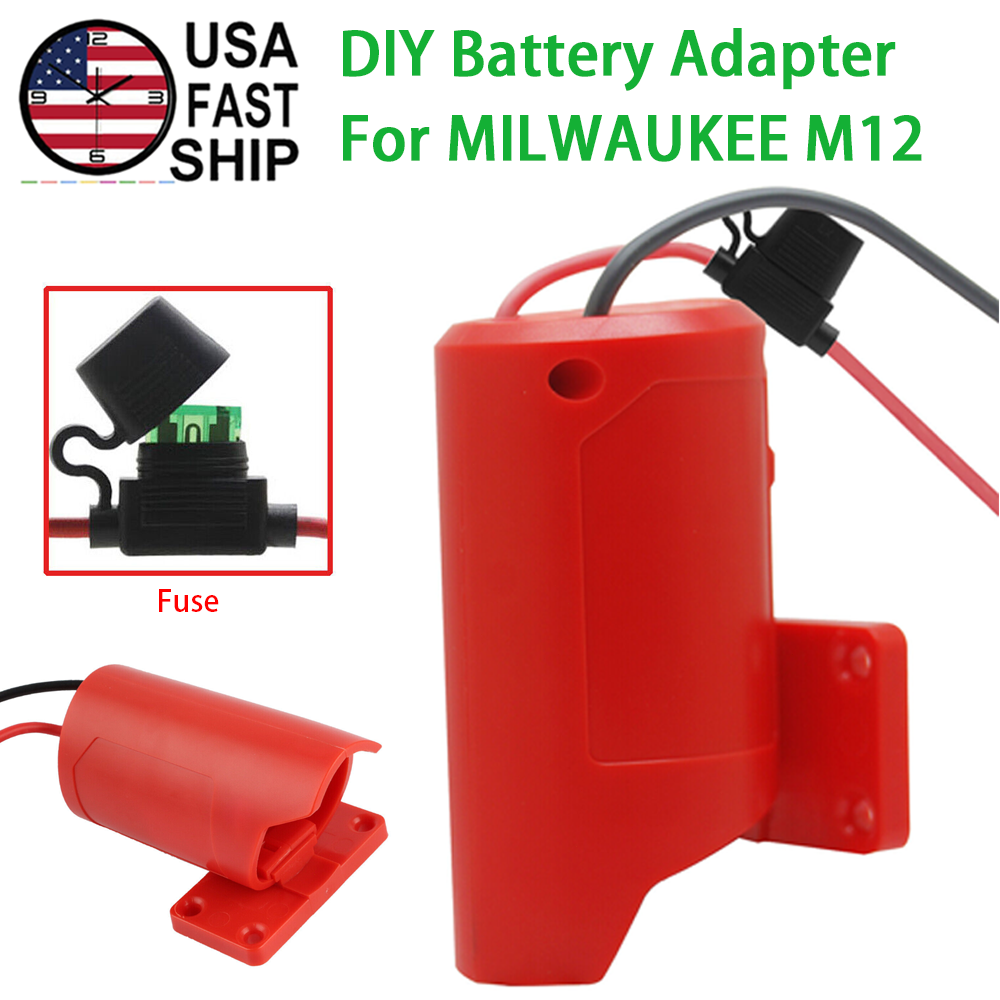 Power Wheels DIY Battery Adapter Wires Fuse Compatible with Milwaukee ...