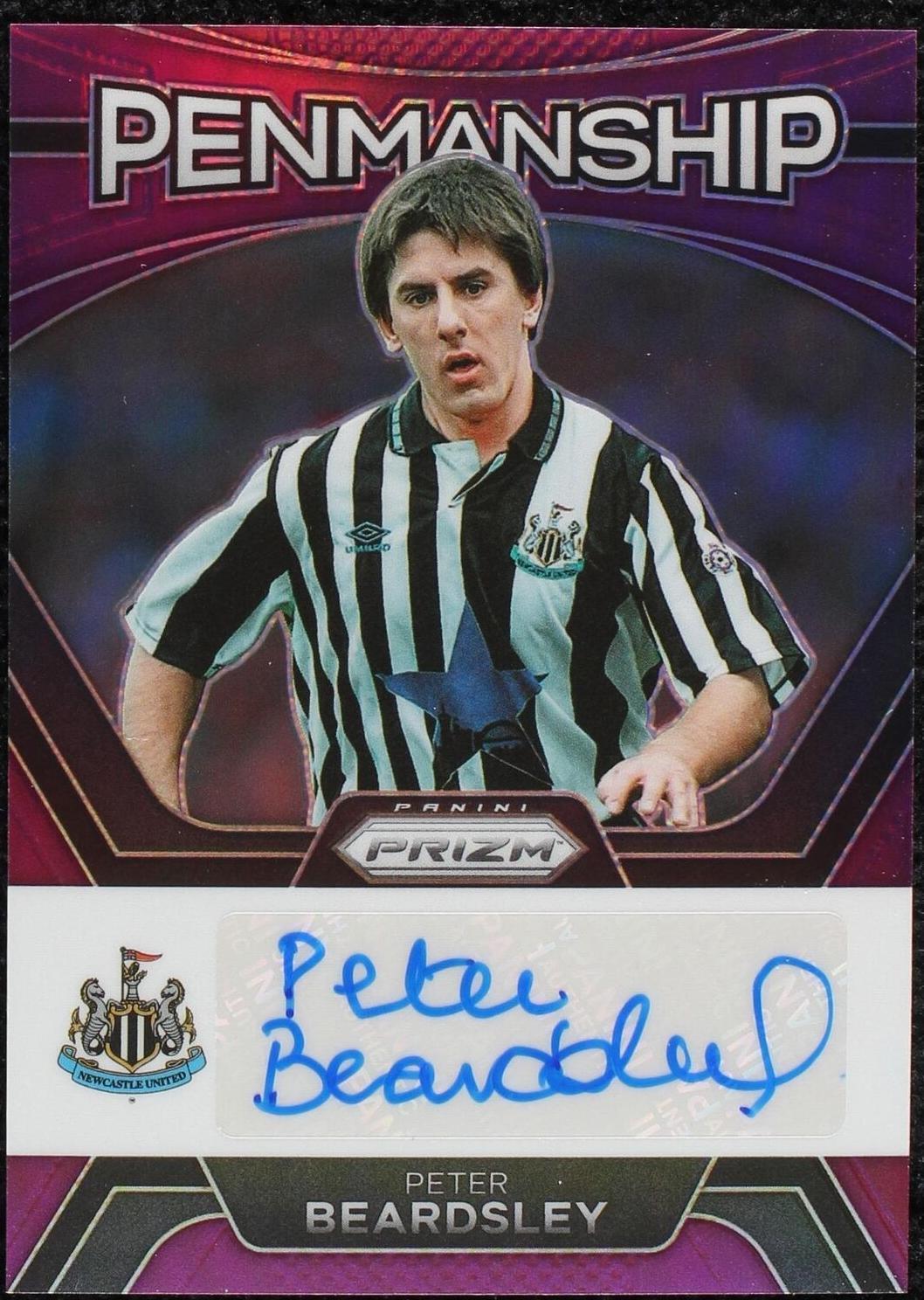 2023-24 Panini Prizm Premier League - Penmanship Peter Beardsley #P-PB ...