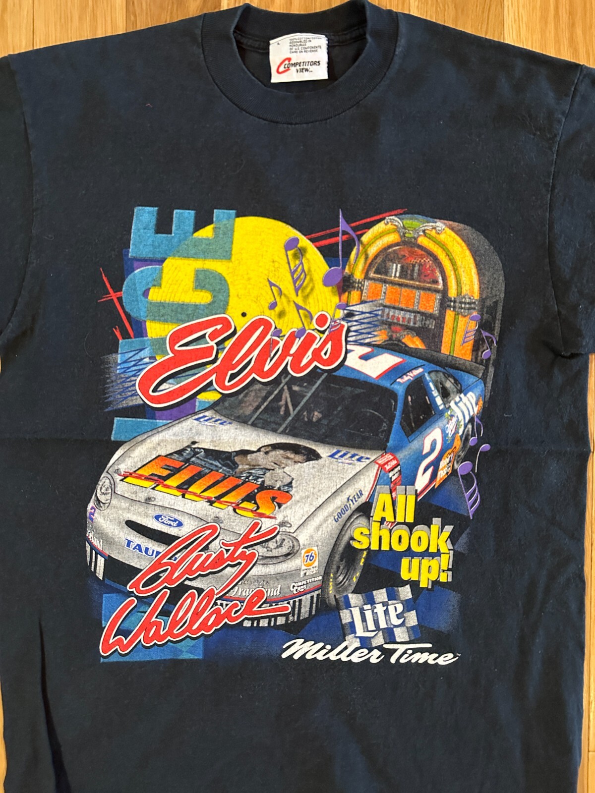 NASCAR Rusty Wallace Elvis Vintage Jukebox 90s Shirt … - Gem