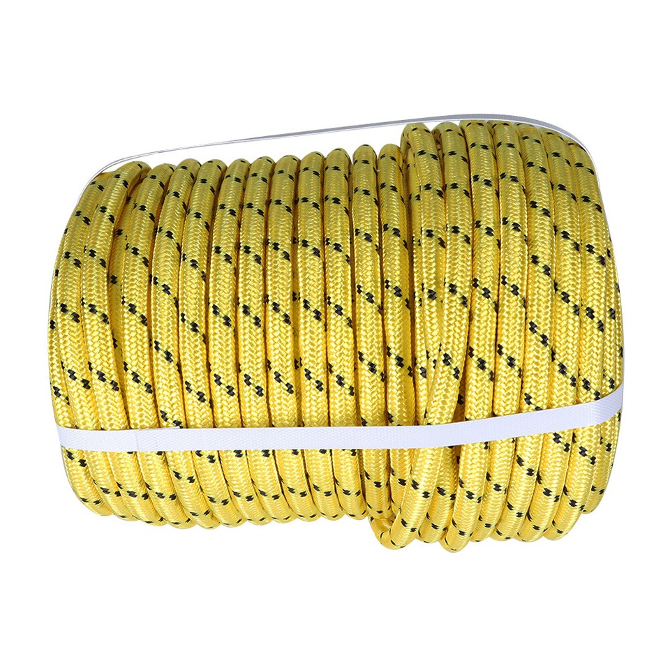 Bull Rope Double Braid Polyester Rope 1/2"×200' 6180Lbs Breaking ...