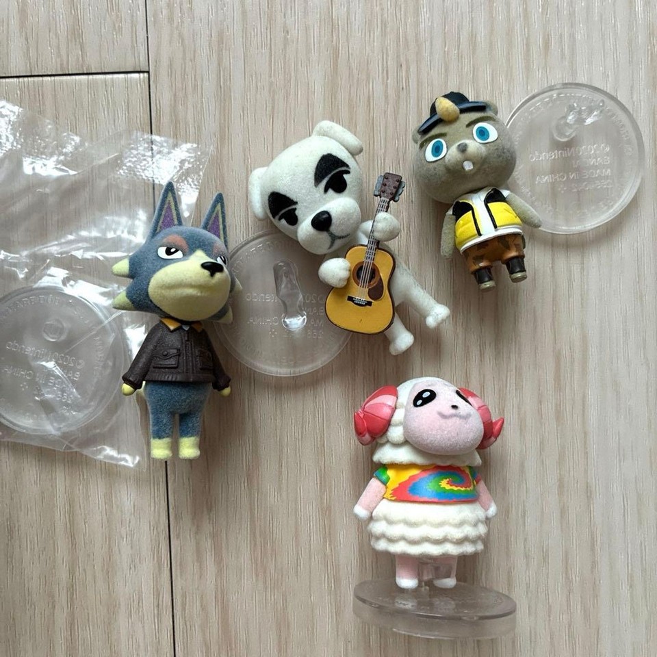 Animal Crossing 5pc Doll Figure Set - Tom Nook, Marshal, Ankha, Lolly ...