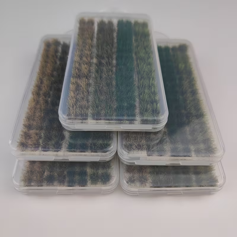 Grass tufts 120 pcs mixed colour 8mm - Wargame model basing Warhammer ...