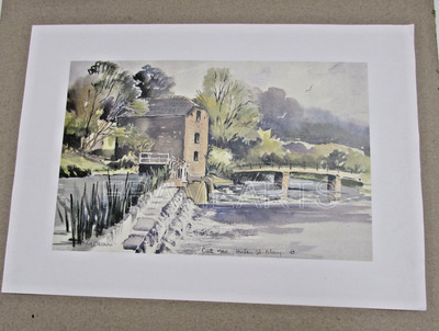 Cutt Mill, Hinton St. Mary Dorset, Watercolour Print by Liz Deakin ...