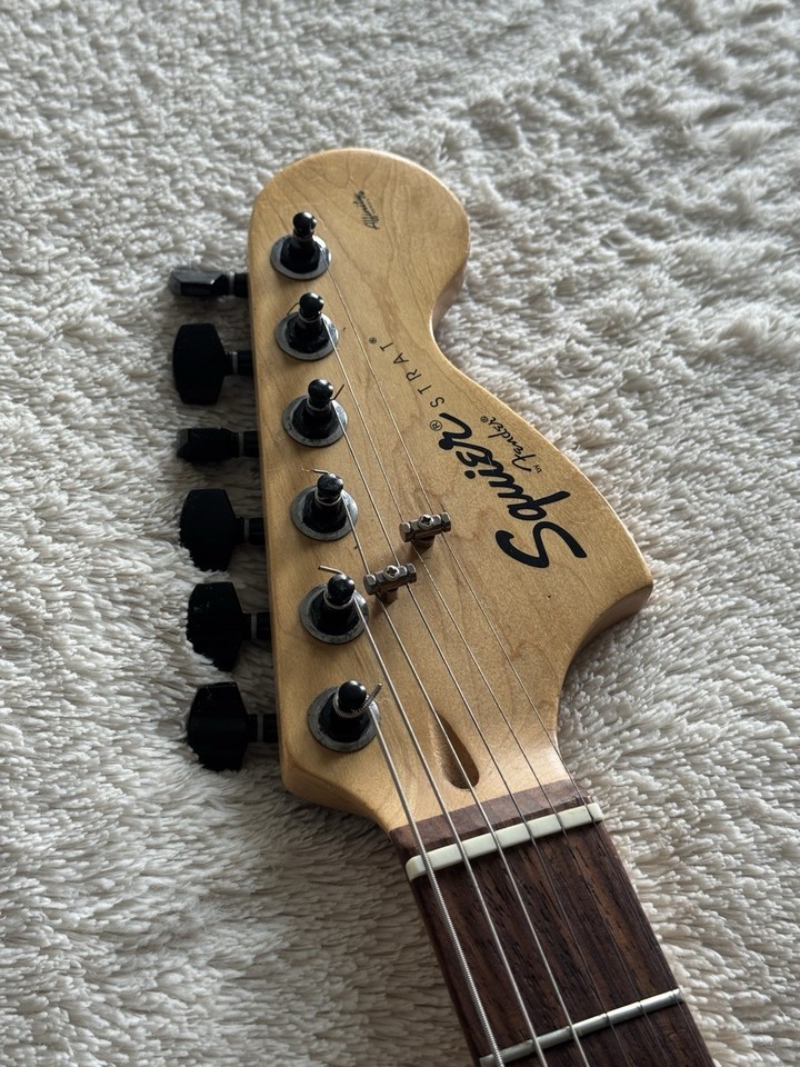 Custom Fender Squier Strat Style Candy Red Electric Guitar Build | eBay