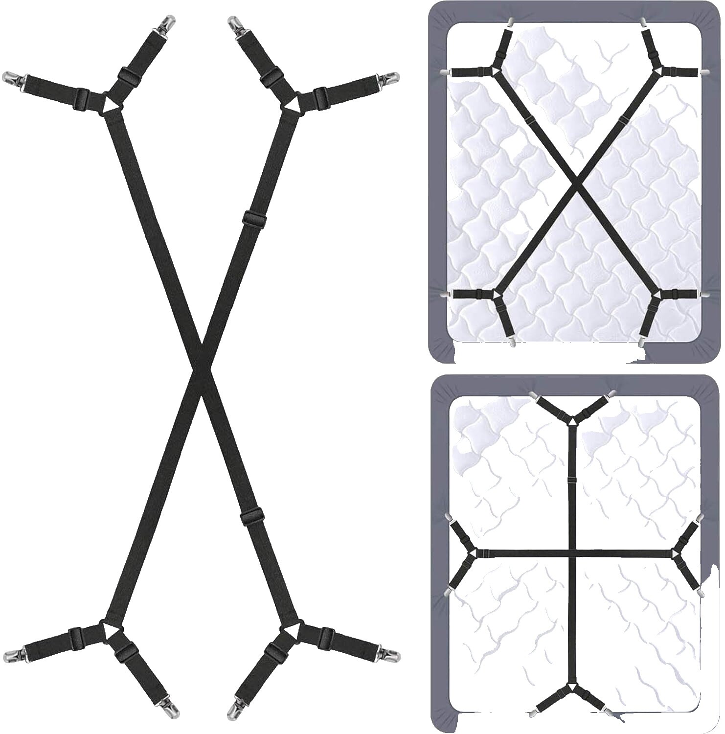 Adjustable Bed Sheet Straps | eBay