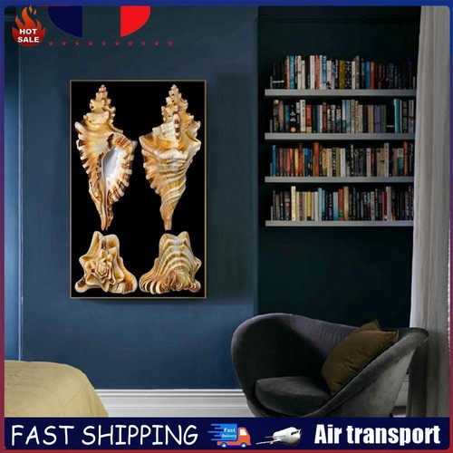 5D DIY Full Round Drill Diamond Painting Beach Shell Kit Home ...