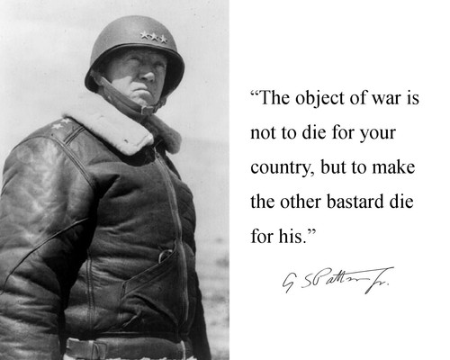 General George S. Patton World War 2 WWII Quote 11 x 14 Photo Poster ...