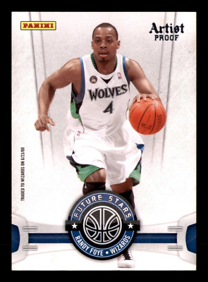 2009-10 Panini Randy Foye Future Stars Artist Proof /199 Wolves Wizards ...