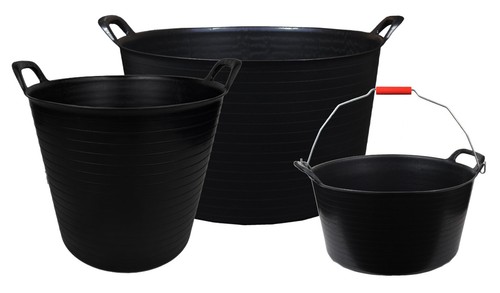 Heavy Duty Flexi Tub Trug Builders Garden Animal Feed Flexible Storage ...