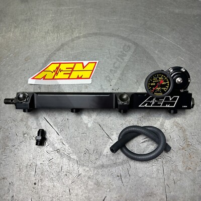 Honda Acura H22/3 F22 H/F Series AEM Fuel Rail Kit with AEM Style ...