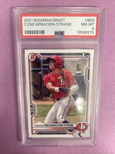 2021 Bowman Draft Christian Encarnacion-Strand #BD9 RC Rookie PSA 8 NM ...