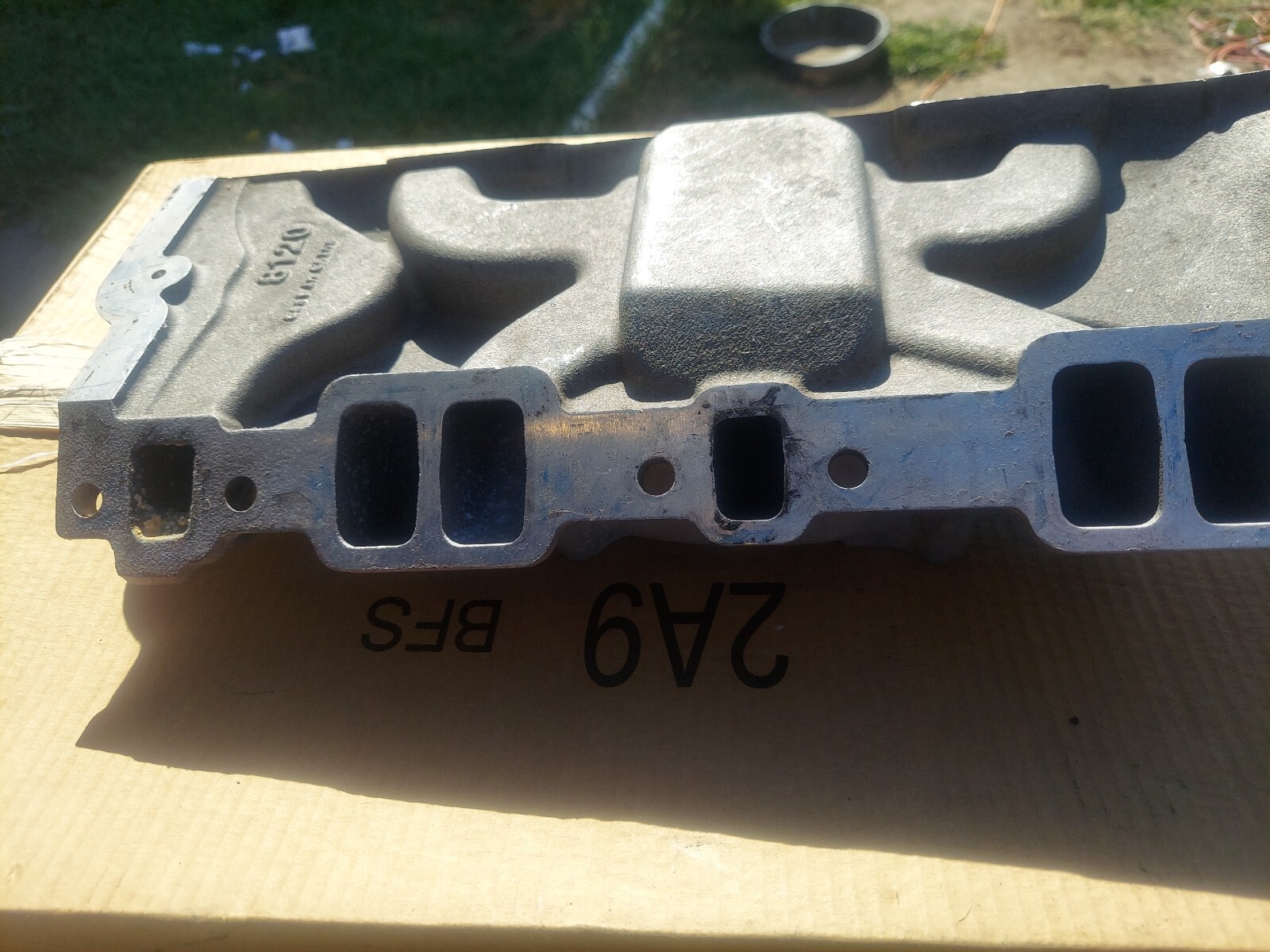 intake manifold 350 305 400 cubic in small block chevy | eBay