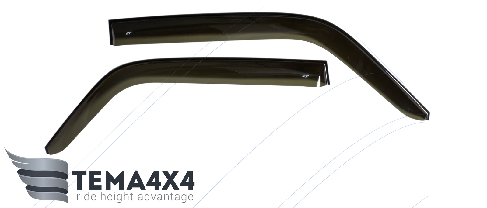 Tape-on Windows Visors Deflector Sun Rain Guard for Toyota Rav 4 1-st ...