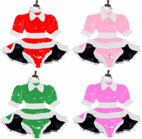 Cosplay maid lockable PVC Dress Cosplay Costume Tailor-made# – SMT Duty ...