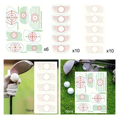 Golf Driver Impact Tape Labels Self Teaching Equipment Golf Impact ...