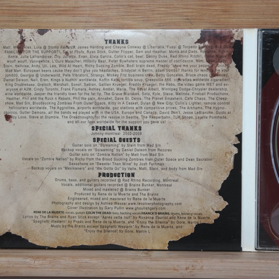 The Brains - Zombie Nation CD 2010 Punk Rock Stomp Records Canada | eBay