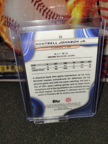 2024 Bowman Best U Montrell Johnson Jr. Green Speckle Refractor /99 | eBay