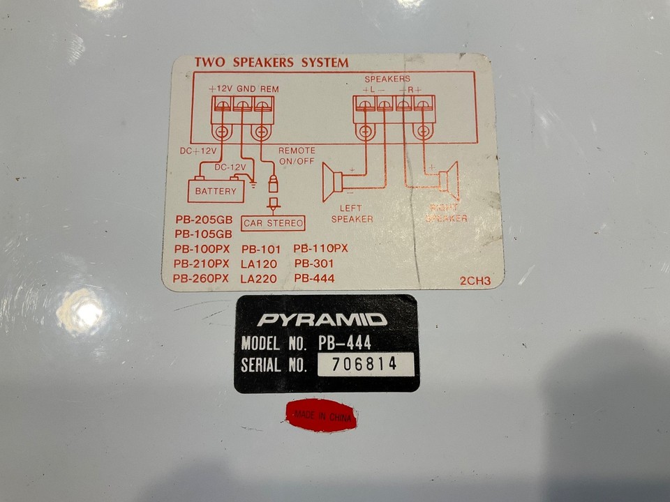 Pyramid pb444 PB-444 old school amp | eBay