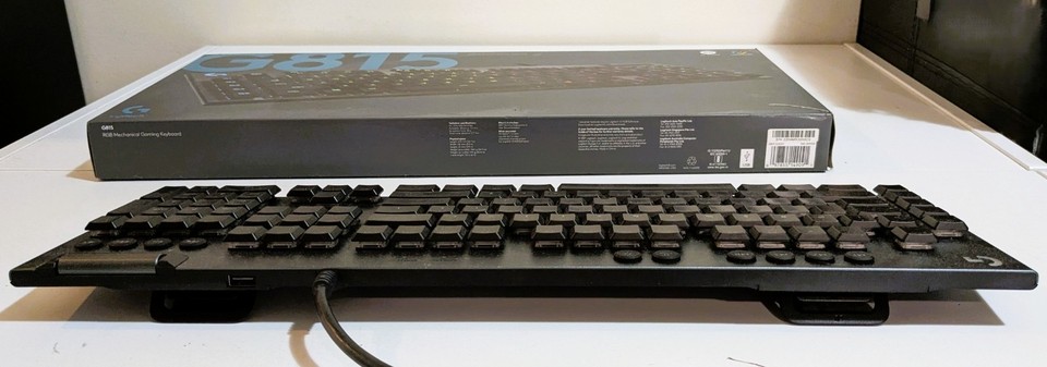 Logitech G815 RGB Mechanical Keyboard – Blue Clicky Switch (Wired) with ...