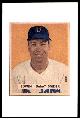 Duke Snider 1989 Bowman Reprint Inserts Card# NNO | eBay