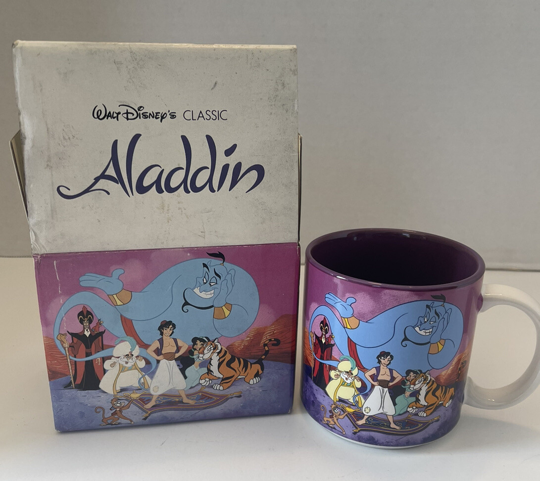 Vintage Walt Disney Classic Aladdin Coffee Mug Tea Cup Made in Japan ...