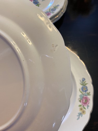 Set Of 6 VINTAGE DINNER PLATE BY KEYSTONE CANONSBURG POTTERY COMPANY ...