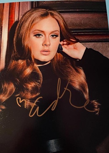 ADELE Signed Autograph Color Photo, Genuine COA UACC RD#228, FREE Ship | eBay