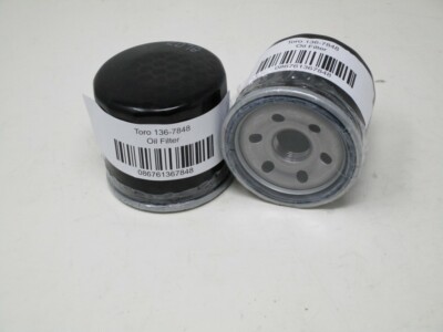 2 Genuine Toro 136-7848 Oil Filters 120-4276 127-9222 Titan TimeCutter ...