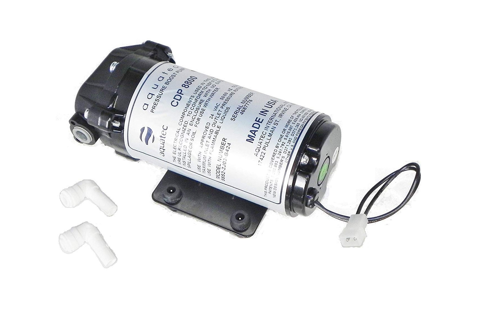 Aquatec CDP 8800 high flow Pressure boost pump 8852-2J03-B423 100GPD ...