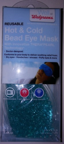 WALGREENS HOT & COLD BEADED EYE MASK REUSABLE-NEW IN BOX | eBay