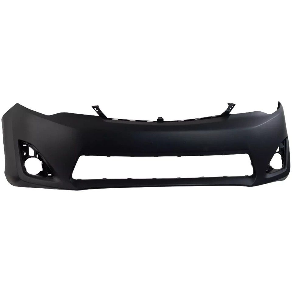 New Front Primed Bumper Cover For 2012-2014 Toyota Camry L LE XLE ...