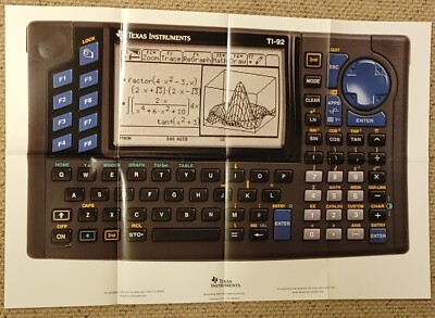 Texas Instruments TI-92 Poster - NEW | eBay