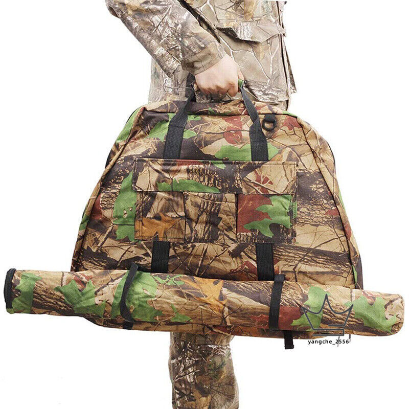 Compound Triangle Bow Bag Case Backpack Arrow Quiver Carrier Archery ...