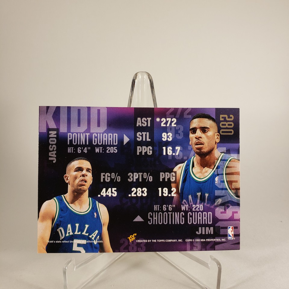 1994-95 Stadium Club Back Court Tandem Jim Jackson Jason Kidd Rookie RC ...