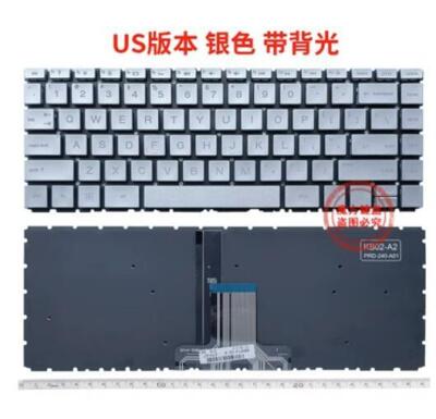 US silver keyboard For HP 245 G7 246 G7 340 G5 348 G5 TPN-I136 14g-BR ...