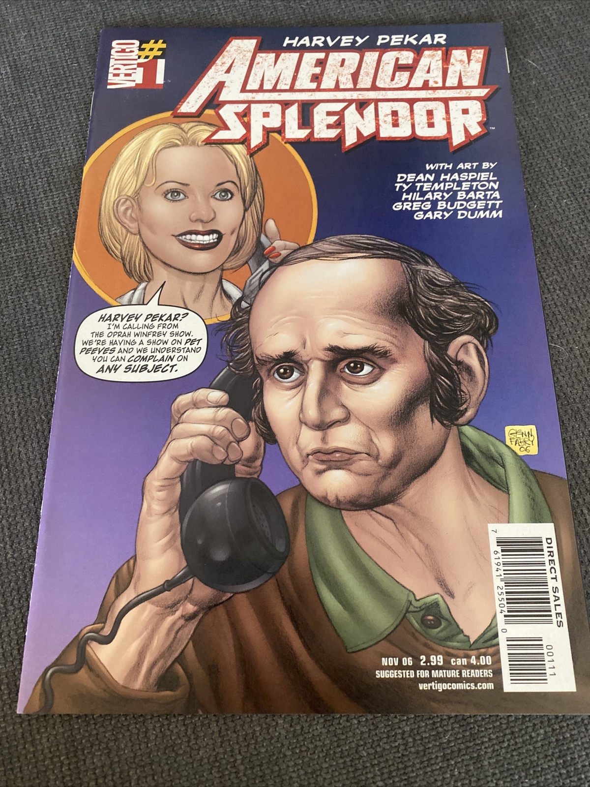 "American Splendor" Comic Lot 1 & 2 DC comics Vertigo harvey pekar 2006 ...