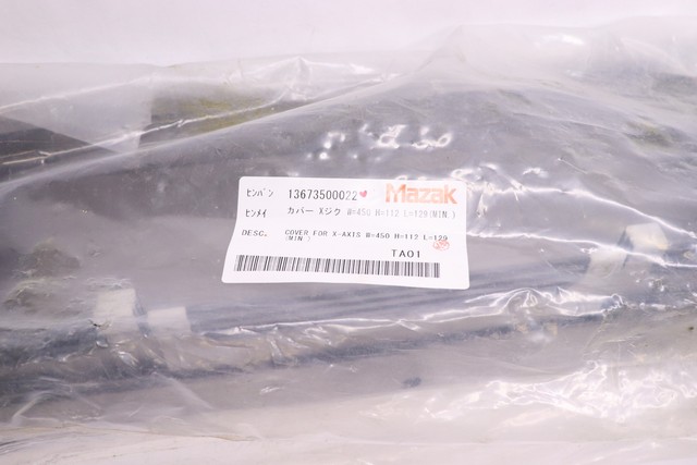 Mazak Replacement Cover for X-Axis 450mm W x 112mm H x 129mm L ...